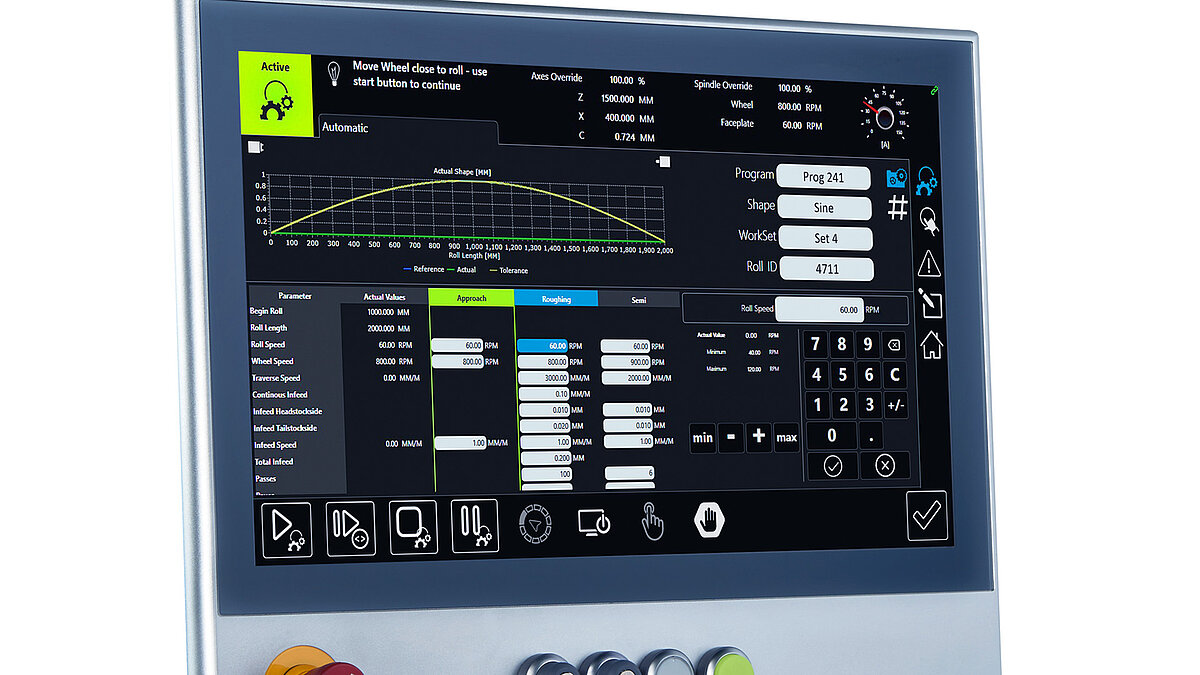 New KP 10 Roll Grinder Control with Intuitive Touch Control: Herkules